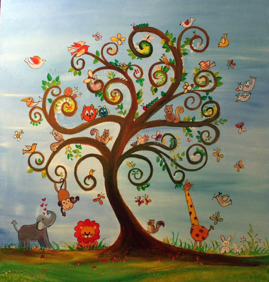 Nursery Art: Tree of Life | Kids Room Art by Commission – Meena Matai Art